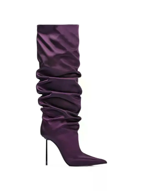 LE SILLA Amelia Pointed-toe Boots - Purple