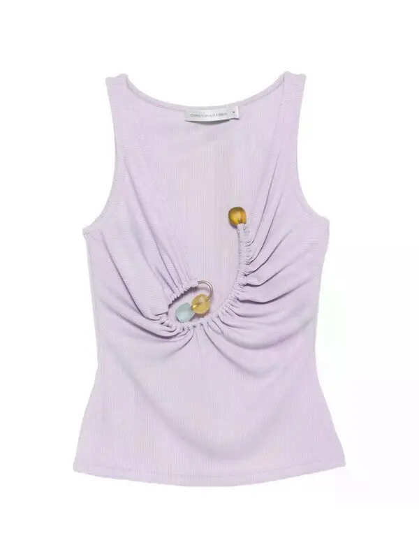 Christopher Esber Spiral Beach Glass Tank Top - Purple