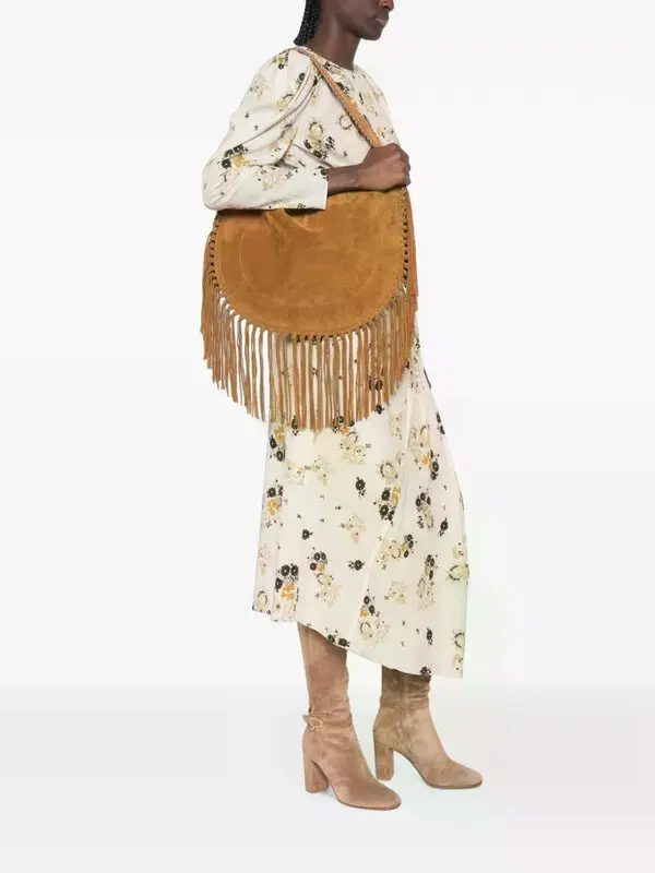 Isabel Marant Étoile Fringe-trim Whipstitch Shoulder Bag