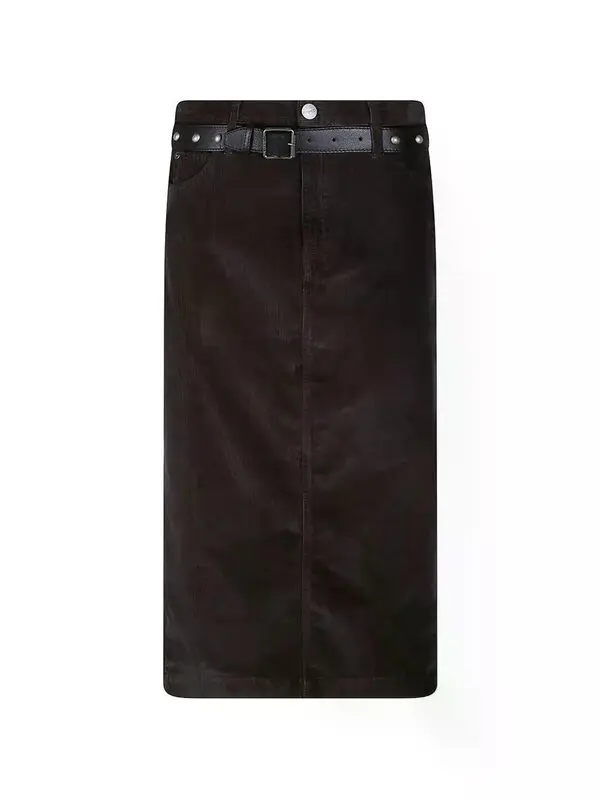 Pinko Belted Corduroy Skirt