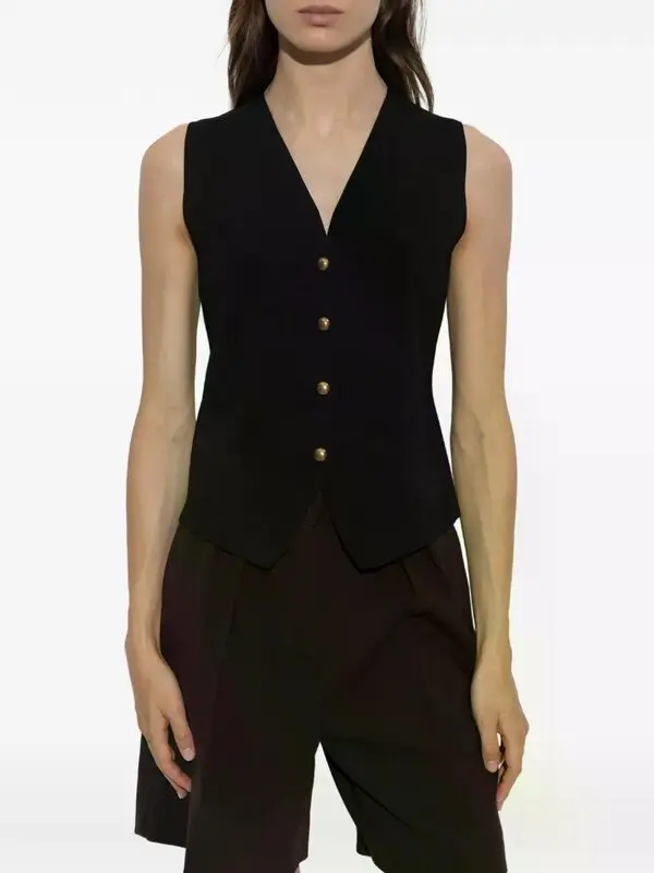 Max Mara Gola Button-up Vest