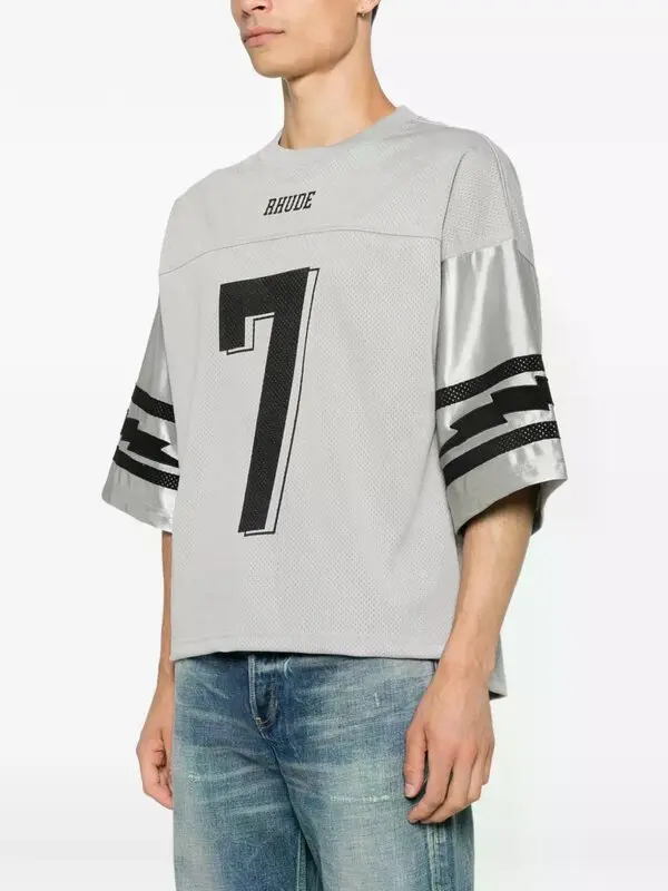 Rhude Logo Print Mesh T-shirt