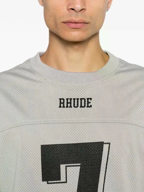 Rhude Logo Print Mesh T-shirt