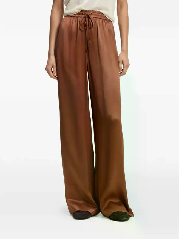 BOSS Satin-finish Drawstring-waist Trousers