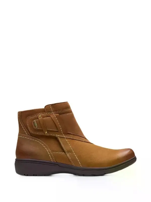 Clarks Carleigh Style Leather Ankle Boots - Brown