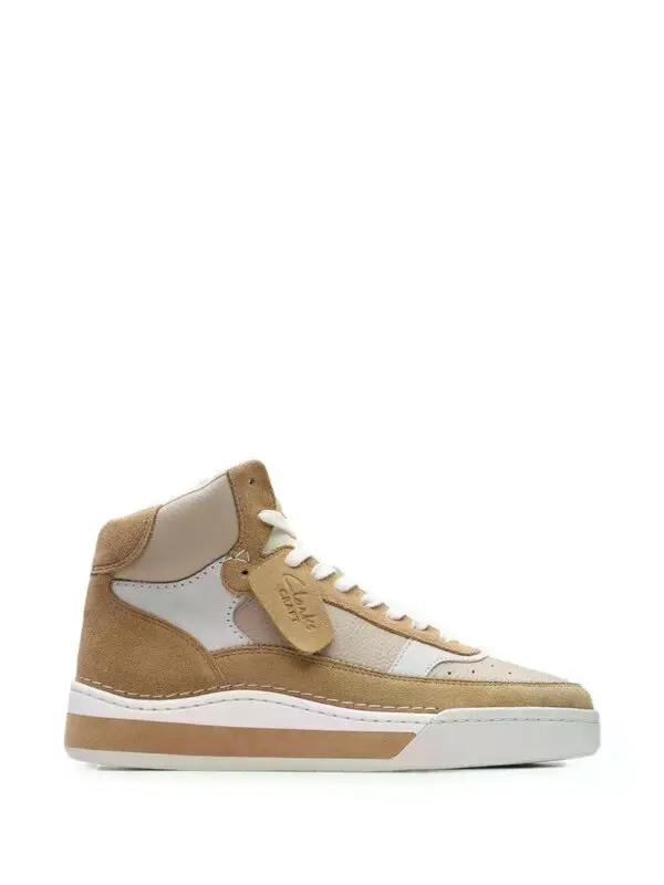 Clarks Craft Court Panelled Sneakers - Neutrals