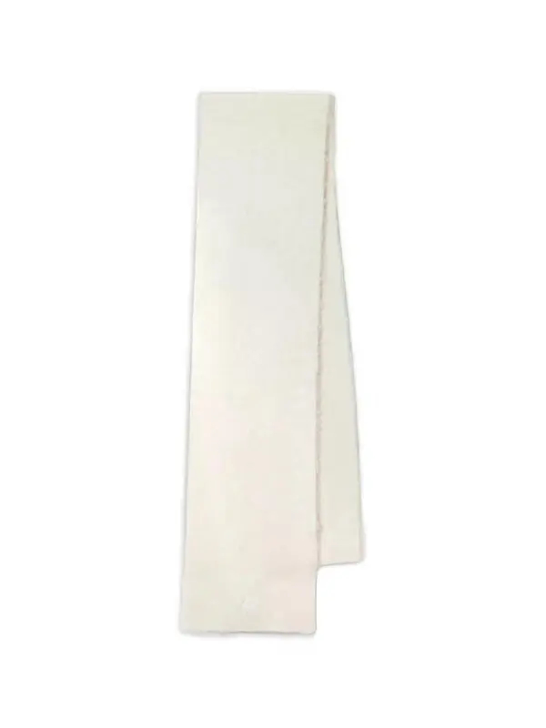 Isabel Marant Étoile Firny Embroidered-logo Knitted Scarf - Neutrals
