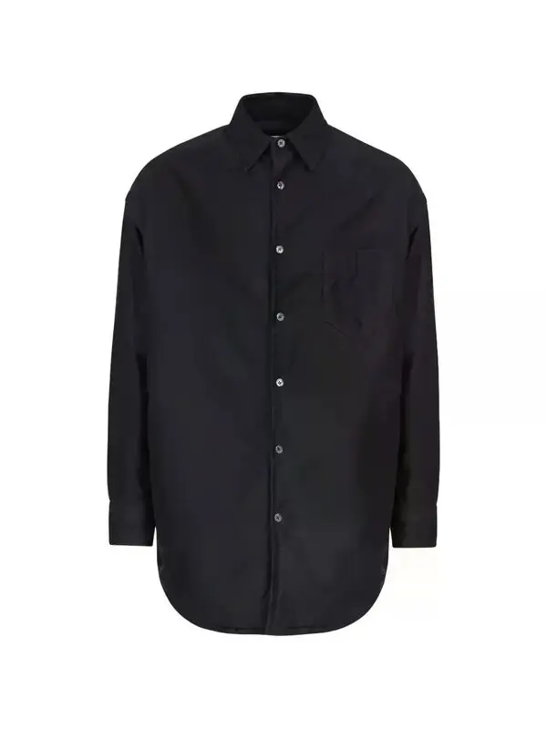 MAISON MARGIELA Long-sleeve Cotton Shirt - Black