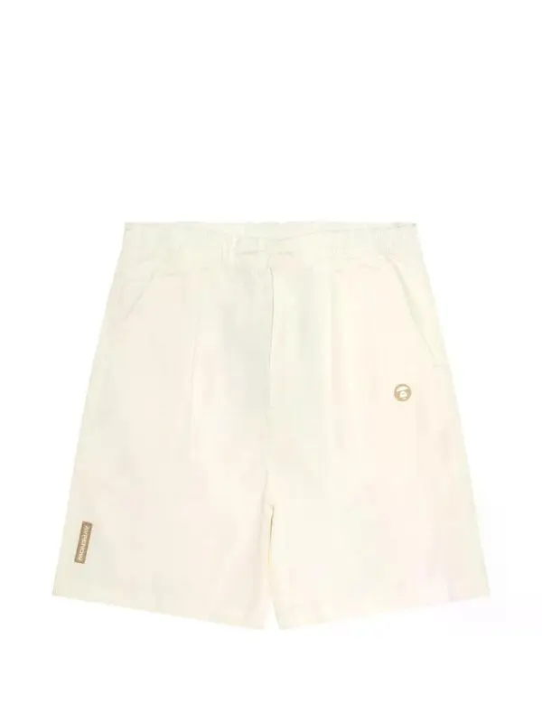 AAPE BY *A BATHING APE Logo-patch Pleated Shorts