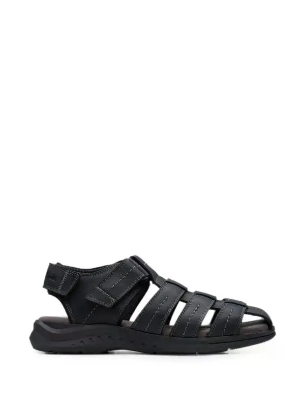 Clarks Walkford Touch-strap Sandals - Black