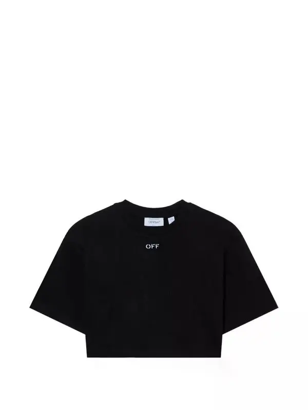 Off-White Off Stamp Ribbed T-shirt - Black