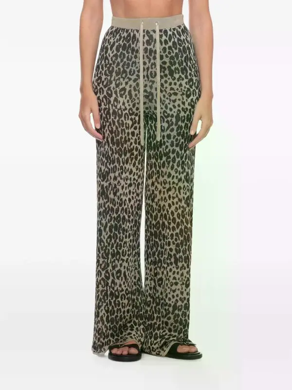 Marella Leopard-print Wide-leg Trousers