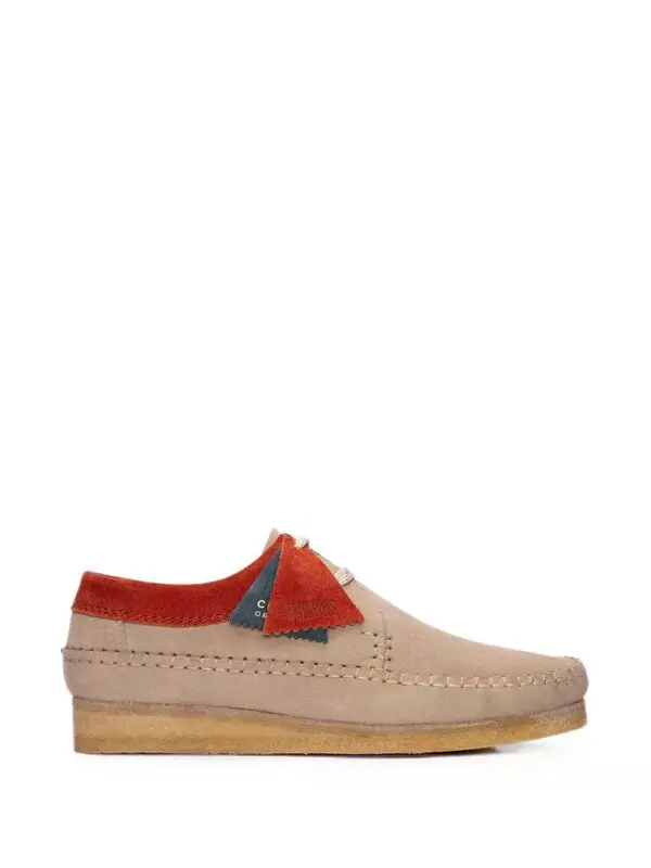 Clarks Weaver Suede Lace-up Derby Shoes - Neutrals
