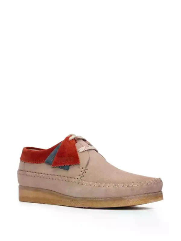 Clarks Weaver Suede Lace-up Derby Shoes - Neutrals