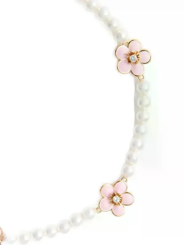 SELF-PORTRAIT Flower Embellishment Necklace