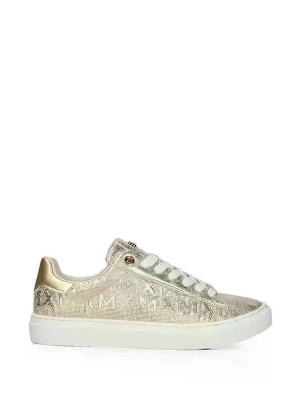 MEXX Logo-pattern Metallic-effect Sneakers