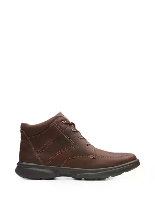 Clarks Bradley Mid Leather Boots - Brown