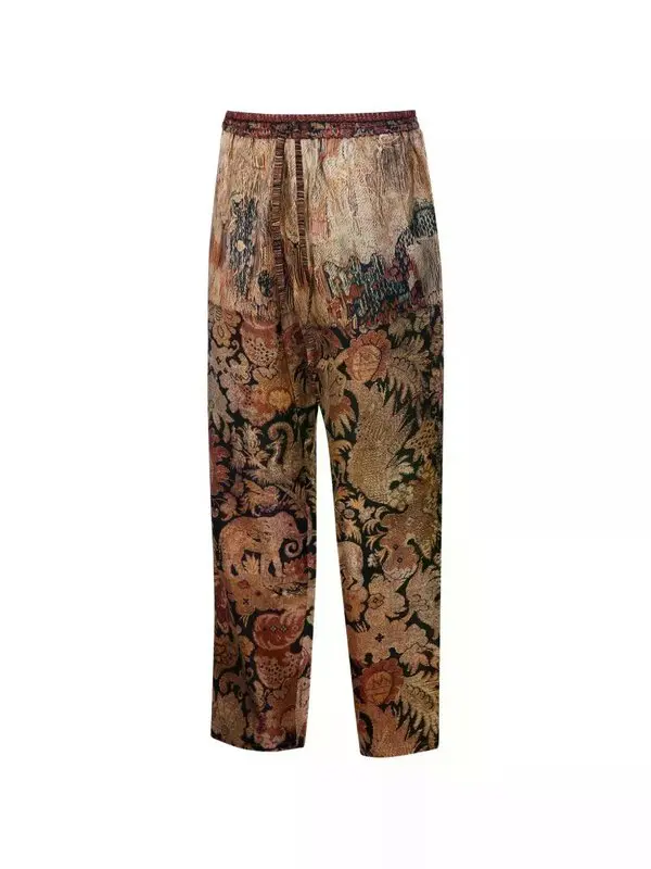 PIERRE-LOUIS MASCIA Aloe Patterned Jacquard Trousers