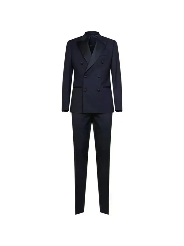 LARDINI Double-breasted Peak-lapel Suit