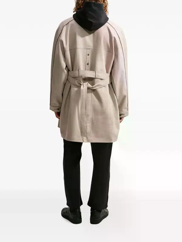 Nike Double-breasted Belted Trench Coat