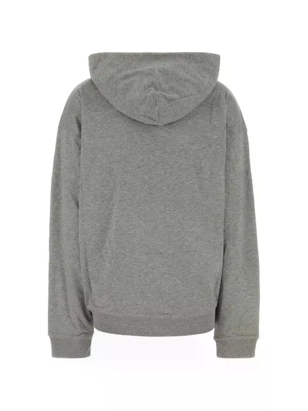 Miu Miu Logo-patch Zip-up Hoodie