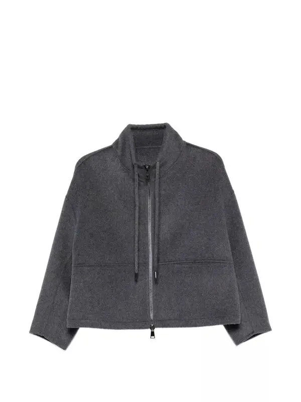 GIORGIO BRATO High-neck Zip-up Jacket - Grey