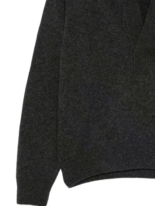 Victoria Beckham Spread-collar V-neck Sweater