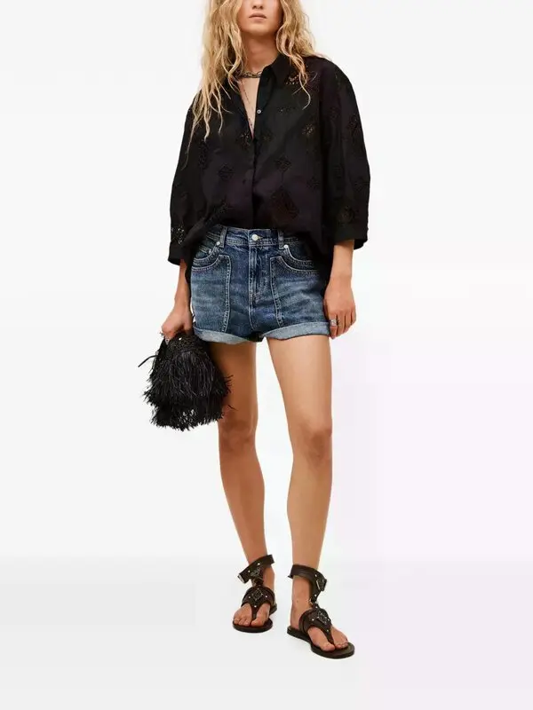 Ba&sh Muriel Lace-panel Shirt