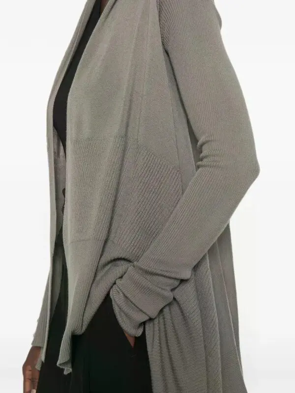 Rick Owens Long-sleeve Asymmetric Cardigan