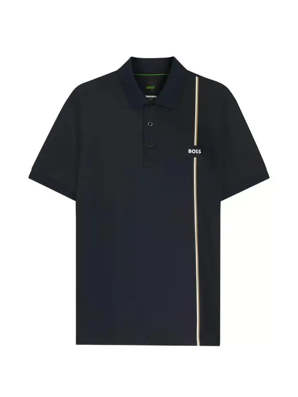BOSS Toc Game 3 Striped Short-sleeve Polo Shirt