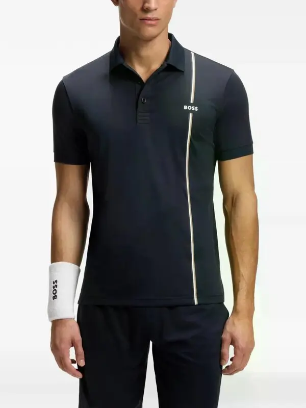 BOSS Toc Game 3 Striped Short-sleeve Polo Shirt