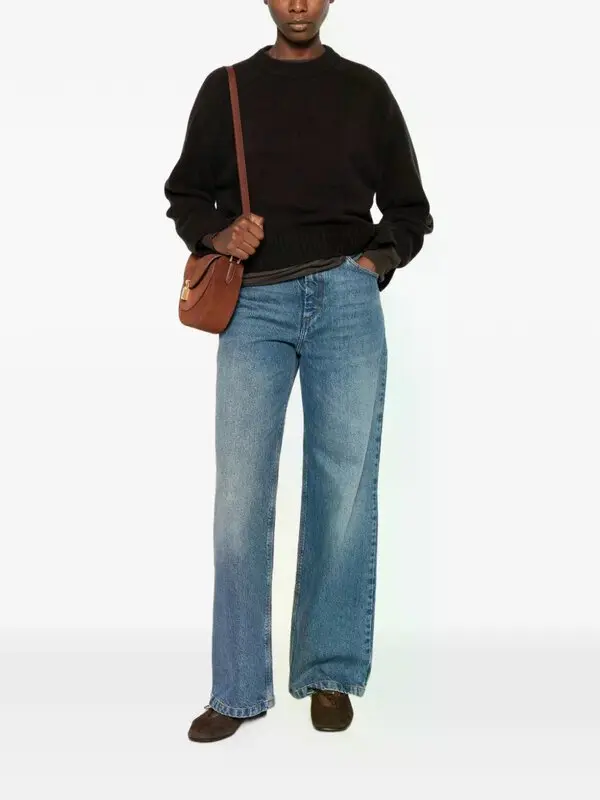 Soeur Wide-leg Faded Effect Jeans