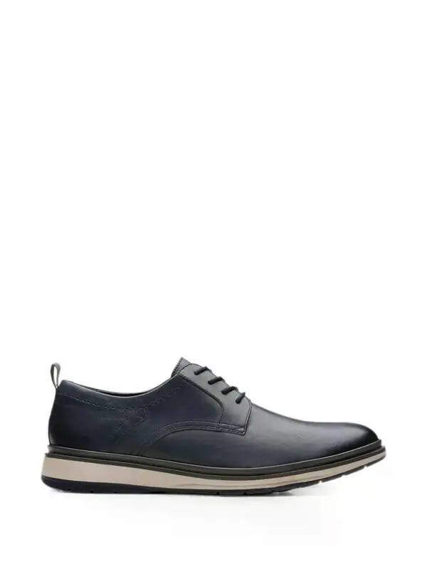 Clarks Chantry Lo Leather Lace-up Derby Shoes - Blue