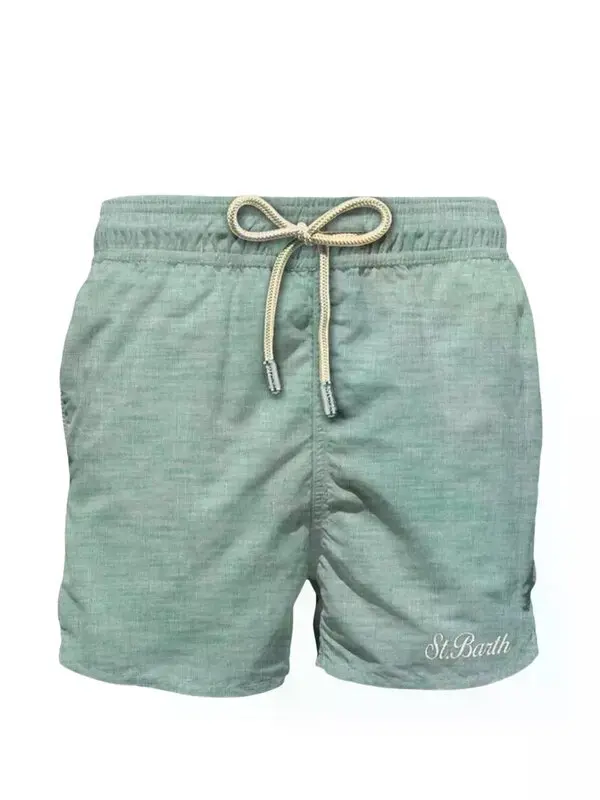 MC2 SAINT BARTH Logo-embroidered Drawstring Shorts