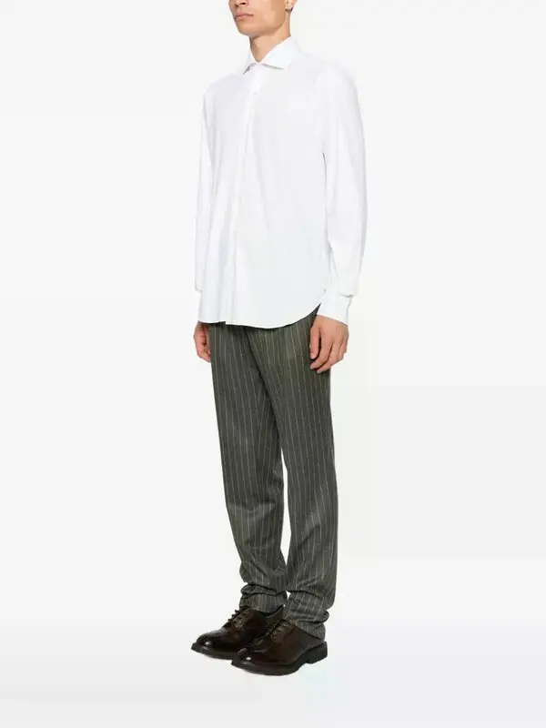 BARBA NAPOLI Long-sleeve Spread-collar Shirt