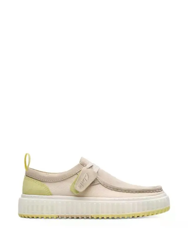 Clarks Torlite Lo Lace-up Suede Sneakers - Neutrals