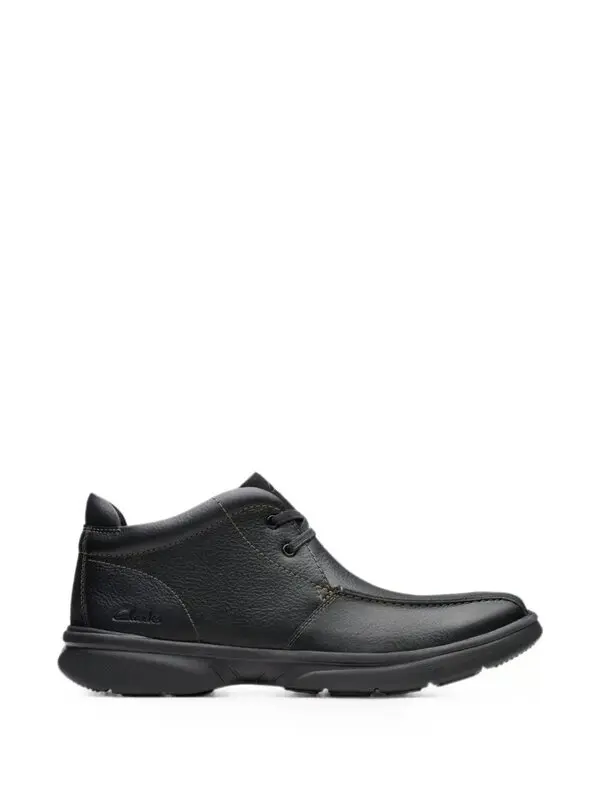 Clarks Bradley Pebbled Leather Boots - Black