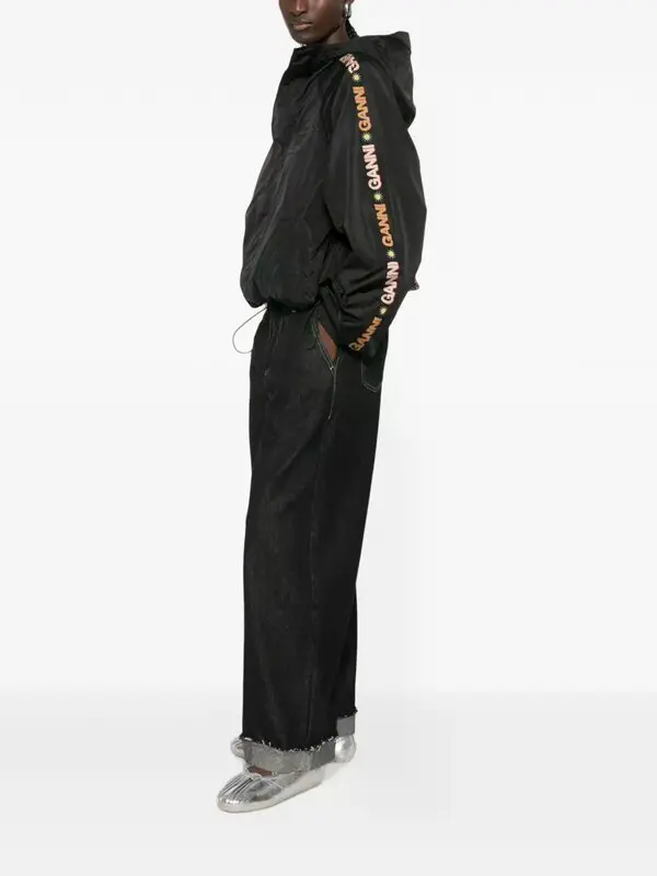 GANNI Logo-print Hooded Jacket