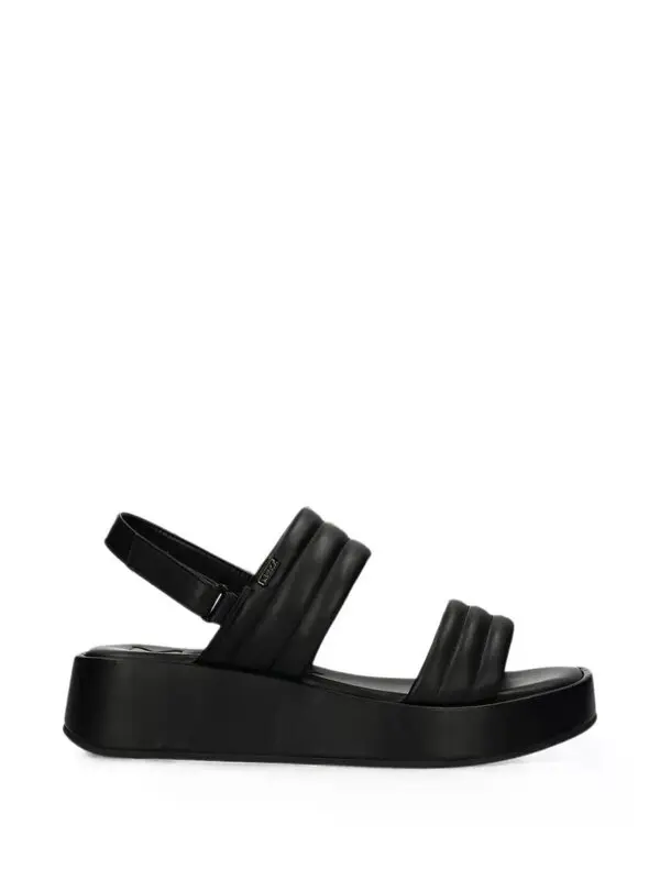 MEXX Quilted Platform Sandals - Black