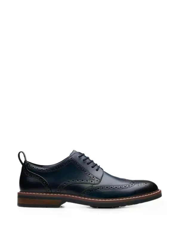 Clarks Aldwin Limit Brogue Shoes - Blue
