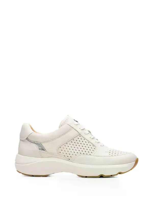 Clarks Tivoli Walk Perforated Leather Sneakers - Neutrals