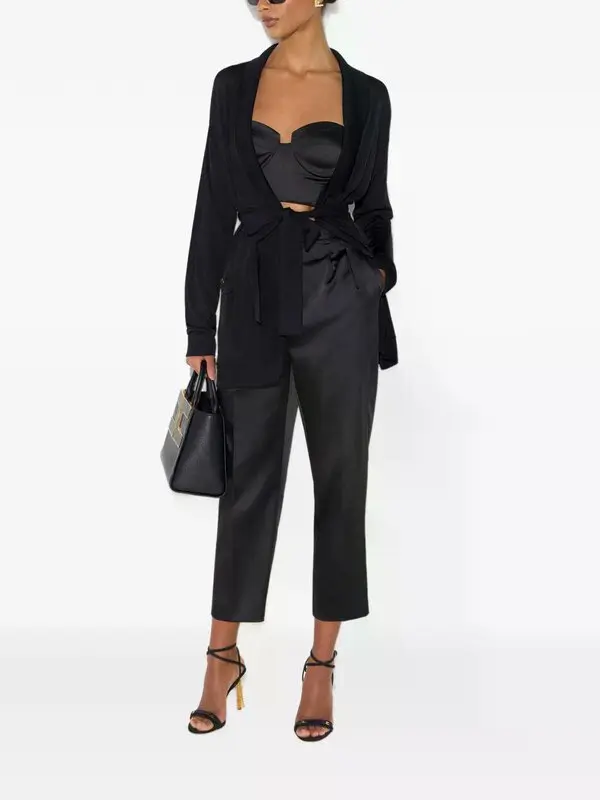 Elisabetta Franchi Cardigan In Viscose Yarn - Black