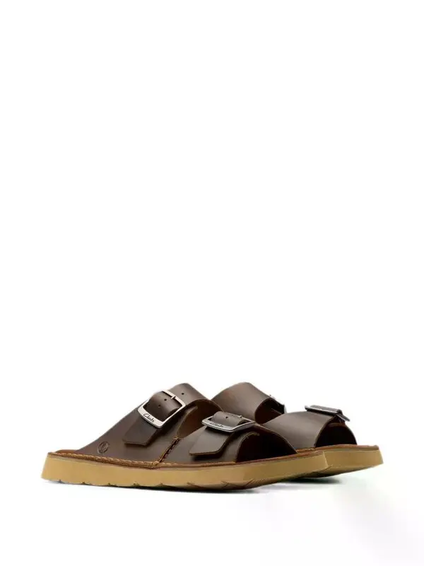 Clarks Solsbury Strap Leather Sandals - Brown