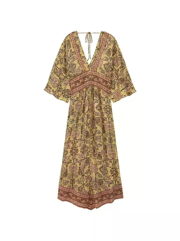 Ba&sh Pipa Asymmetric Dress - Yellow