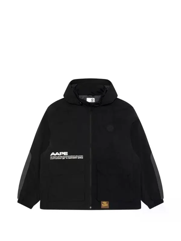 AAPE BY *A BATHING APE Moonface Hooded Jacket - Black