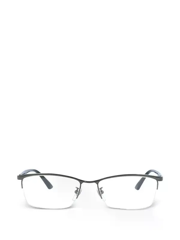 Gucci Square-frame Semi-rimless Glasses - Grey