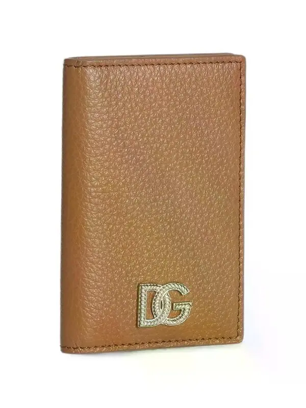 Dolce & Gabbana Card Holder In Calfskin With Logo - Neutrals