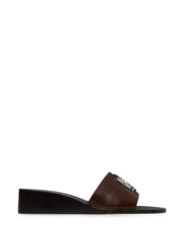 Tory Burch Charlie Logo-plaque Wedge Sandals