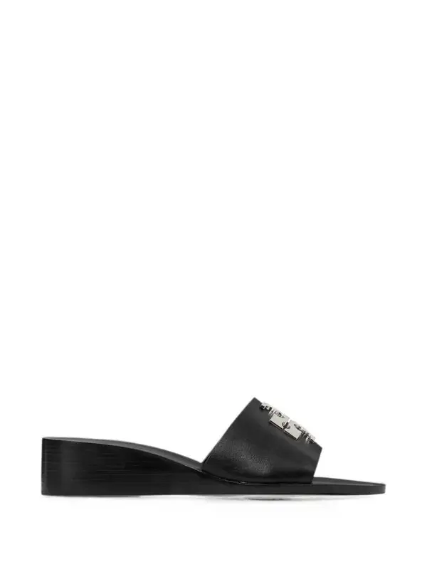 Tory Burch Charlie Logo-plaque Wedge Sandals