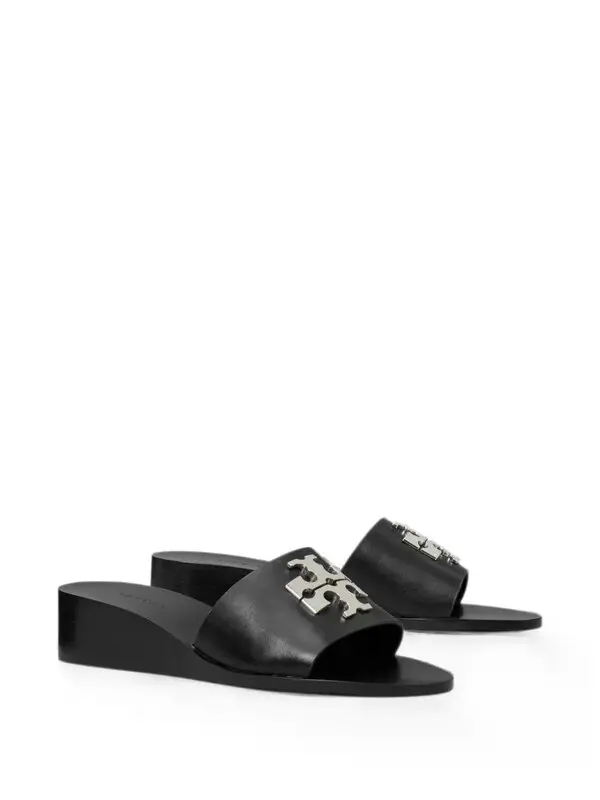 Tory Burch Charlie Logo-plaque Wedge Sandals